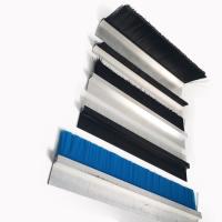 China 75mm Commercial Door Bottom Brush Seal Strip with Nylon Bristles and Aluminum Holder - Customizable Sizes and Colors for sale