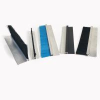 China 75mm Commercial Door Bottom Brush Seal Strip with Nylon Bristles and Aluminum Holder - Customizable Sizes and Colors for sale