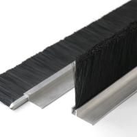 China ODM Nylon Dust Commercial Door Brush Strip Seal 15mm with Aluminum Alloy Bracket - Customizable T/F/Y/h Shapes for sale