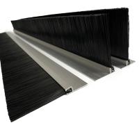China ODM Nylon Dust Commercial Door Brush Strip Seal 15mm with Aluminum Alloy Bracket - Customizable T/F/Y/h Shapes for sale