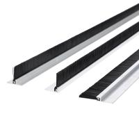 China ODM Nylon Dust Commercial Door Brush Strip Seal 15mm with Aluminum Alloy Bracket - Customizable T/F/Y/h Shapes for sale