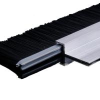 China ODM Nylon Dust Commercial Door Brush Strip Seal 15mm with Aluminum Alloy Bracket - Customizable T/F/Y/h Shapes for sale