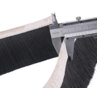 China Heavy Duty Industrial 50mm Brush Strip Draught Excluder for Doors and Windows - Custom Sizes 15-260mm for sale