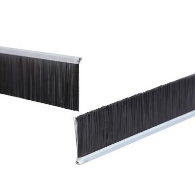 China Rodent Proof Strip Brush with Nylon Bristles - Flame Retardant, Customizable Sizes and Aluminum Alloy Base for sale
