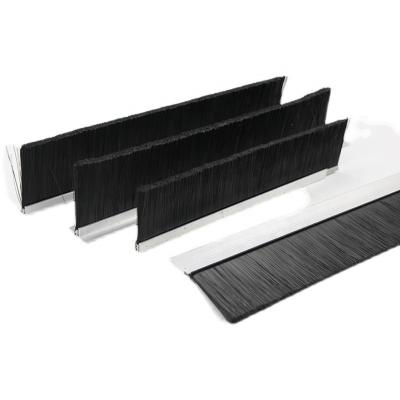 China Flame Retardant Brush Pile Weather Stripping with Nylon Bristles and Aluminum Alloy Bracket for Garage Doors and Industrial Applications for sale
