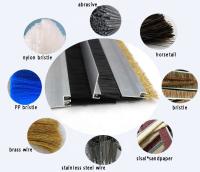 China Flame Retardant Brush Pile Weather Stripping with Nylon Bristles and Aluminum Alloy Bracket for Garage Doors and Industrial Applications for sale