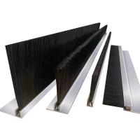 China Flame Retardant Brush Pile Weather Stripping with Nylon Bristles and Aluminum Alloy Bracket for Garage Doors and Industrial Applications for sale