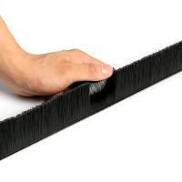 China Flame Retardant Brush Pile Weather Stripping with Nylon Bristles and Aluminum Alloy Bracket for Garage Doors and Industrial Applications for sale
