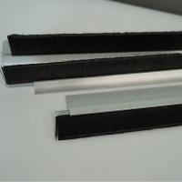 China Flexible Window Door Metal Brush Seal Strip with Nylon Bristles 5-1000mm Length Weatherstripping Custom for sale