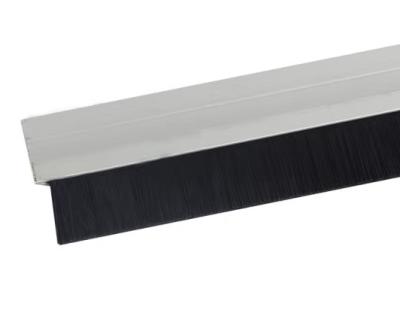 China Industrial Door Nylon Dust Brush Seal Strip with Aluminum Alloy Bracket - 100mm Size, Custom Shapes Available for sale