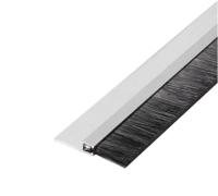 China Industrial Door Nylon Dust Brush Seal Strip with Aluminum Alloy Bracket - 100mm Size, Custom Shapes Available for sale