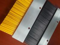 China Mechanical Roller Door Brush Seal Strip - Smoke Proof Nylon Bristles with Custom T/F/Y/H Aluminum Brackets for sale