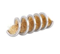 China Steel Metal Brass Wire Spiral Cleaning Brushes with Customizable Pitch and Multiple Filament Options for Industrial Applications for sale