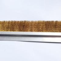 China Brass Bristle Flexible Industrial Brush Strip 0.08mm to 0.6mm Diameter with Customizable Dimensions and Materials for sale