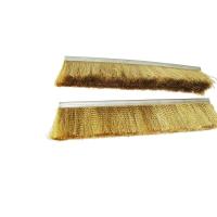 China Brass Bristle Flexible Industrial Brush Strip 0.08mm to 0.6mm Diameter with Customizable Dimensions and Materials for sale