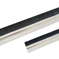 China Customizable Aluminum Stents Industrial Brush Seal Strip with Nylon Bristles for Garage Doors and Machinery for sale
