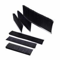 China Customizable Aluminum Stents Industrial Brush Seal Strip with Nylon Bristles for Garage Doors and Machinery for sale