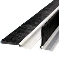 China Customizable Aluminum Stents Industrial Brush Seal Strip with Nylon Bristles for Garage Doors and Machinery for sale