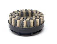 China Industrial Disc Sanding Brush Head with Threaded Hole - Custom Sizes & Multiple Filament Materials for Surface Treatment for sale
