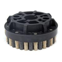 China Industrial Disc Sanding Brush Head with Threaded Hole - Custom Sizes & Multiple Filament Materials for Surface Treatment for sale
