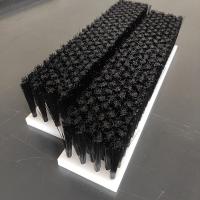 China CNC Machine Tool Plate Brushes with PVC/HDPE Base - Custom Diameters & Bristle Lengths for Precision Sheet Metal Processing for sale