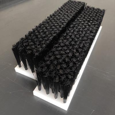 China CNC Machine Tool Plate Brushes with PVC/HDPE Base - Custom Diameters & Bristle Lengths for Precision Sheet Metal Processing for sale