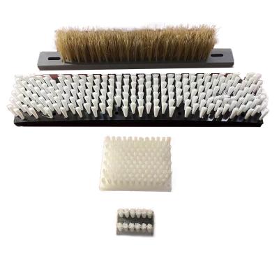 China Hard Nylon CNC Router Dust Shoe Brush Plate - High Temperature Resistant Industrial Machine Tool Brush with Custom Diameter Options for sale