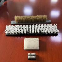 China Hard Nylon CNC Router Dust Shoe Brush Plate - High Temperature Resistant Industrial Machine Tool Brush with Custom Diameter Options for sale