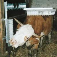 China OEM Rotary Cow Scratching Brush with 2-Point Pivot System for Livestock Comfort and Milk Yield Improvement for sale