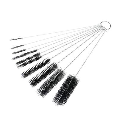 China Nylon Twist Bristle Wire Pipe Brush 1-500mm Diameter Stainless Steel Tube Cleaning Brush for Industrial Applications for sale
