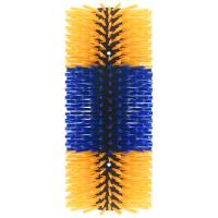 China Dairy Farm Livestock Cleaning Massage Brush for Cows - PE/Nylon Material with Yellow/Blue Custom Options for sale