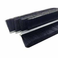 China Industrial Nylon Bristle Sliding Door Roll Strip Brush Weather Strip - 2.5mm to 4mm Base Thickness with Custom Materials for sale