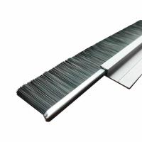 China Industrial Nylon Bristle Sliding Door Roll Strip Brush Weather Strip - 2.5mm to 4mm Base Thickness with Custom Materials for sale