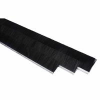 China Industrial Nylon Bristle Sliding Door Roll Strip Brush Weather Strip - 2.5mm to 4mm Base Thickness with Custom Materials for sale