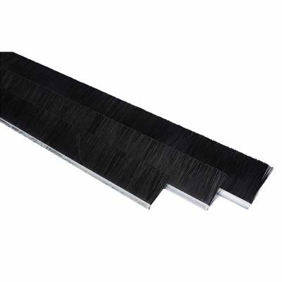 China Industrial Nylon Bristle Sliding Door Roll Strip Brush Weather Strip - 2.5mm to 4mm Base Thickness with Custom Materials for sale