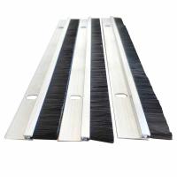 China Industrial Nylon Brush Strip Door Sweep with 218-224°C Heat Resistance and 2.5-4mm Base Thickness Options for sale