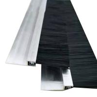 China Industrial Customized H-shape Aluminum Alloy Nylon Strip Brush For Door Bottom for sale
