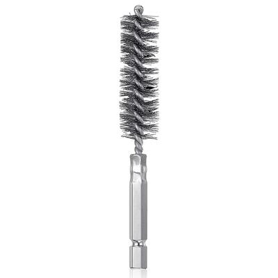 China Stainless Steel Tube Twisted Wire Brushes for Pipe Cleaning - 8-19mm Diameter, 4 Inch Length for sale