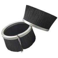 China Custom Cup Shape Seal Strip Brush with Aluminum Carrier - Electroplated Steel or Stainless Steel Backing Options for sale