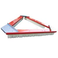 China Artificial Turf Cleaning Brush 120×20×17cm with Nylon/PP Bristles for Synthetic Grass Maintenance for sale