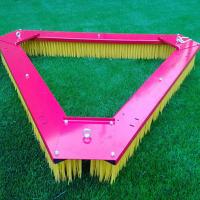 China Artificial Turf Cleaning Brush 120×20×17cm with Nylon/PP Bristles for Synthetic Grass Maintenance for sale