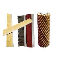 China Replaceable Sandpaper Sisal Brush Roller 100-1800mm Width for Wood Polishing with 80-600 Grit Options for sale