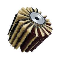 China Replaceable Sandpaper Sisal Brush Roller 100-1800mm Width for Wood Polishing with 80-600 Grit Options for sale