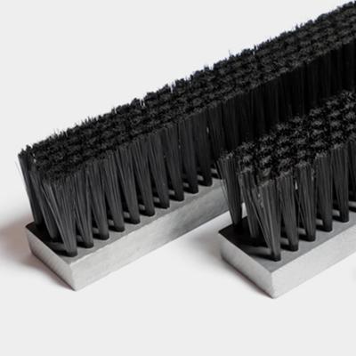 China Industrial PVC Nylon Lath Brushes 100-3000mm Length with 10-100mm Bristles for Cleaning and Conveying for sale