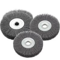China SUS304 Stainless Steel Wheel Brush 100/120mm Diameter for Rust Removal and Deburring Iron Plates for sale