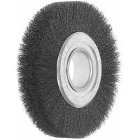 China SUS304 Stainless Steel Wheel Brush 100/120mm Diameter for Rust Removal and Deburring Iron Plates for sale