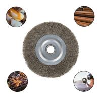 China SUS304 Stainless Steel Wheel Brush 100/120mm Diameter for Rust Removal and Deburring Iron Plates for sale