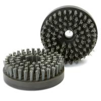 China Industrial Disc Brush for Wood Plastic Metal Surface Finishing | 50-300mm Diameter with 12-38mm Bristle Height for sale