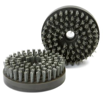 China Industrial Disc Brush for Wood Plastic Metal Surface Finishing | 50-300mm Diameter with 12-38mm Bristle Height for sale