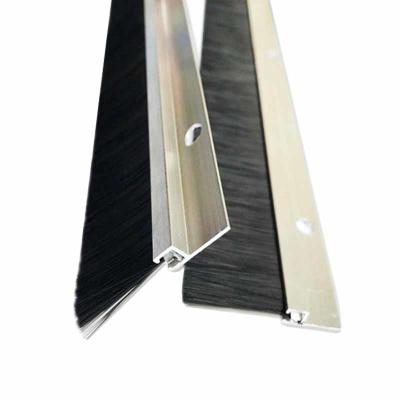 China Industrial Aluminium Alloy Insect Proof Door Bottom Sealing Strip Brush 2.5mm-12mm for sale
